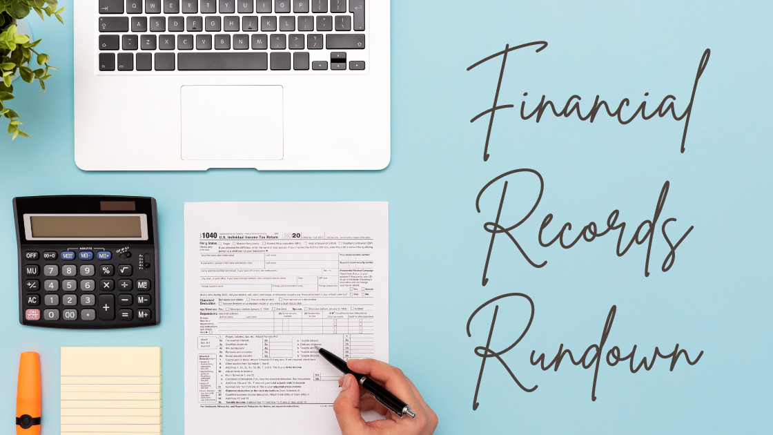 Financial Records Rundown and Tax Preparation - Leslie Tomasini - RE ...